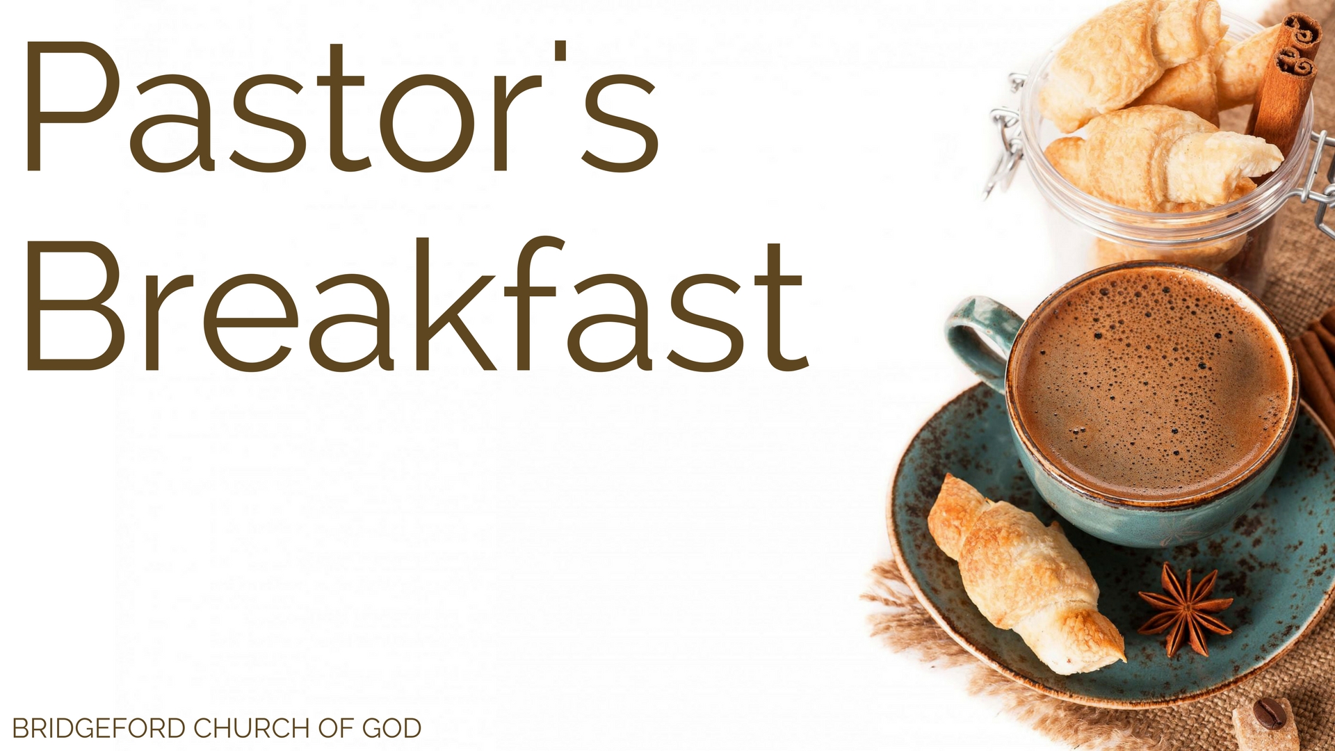 Pastor’s Breakfast – Bridgeford Church of God